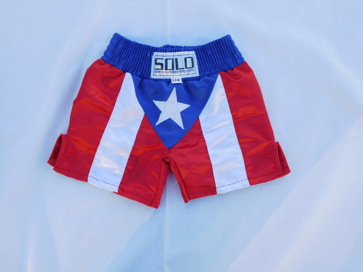 Puerto Rico Flag Baby Boxing Trunks – MyBabyBoxing.com